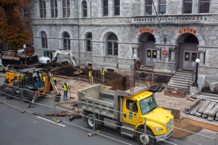 Ramp to make City Hall more accessible underway | News, Sports, Jobs ...